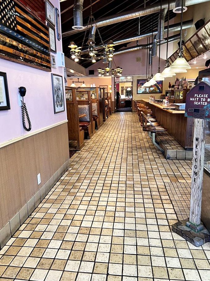 Cozy booths and friendly atmosphere where conversation flows as easily as the sweet tea.