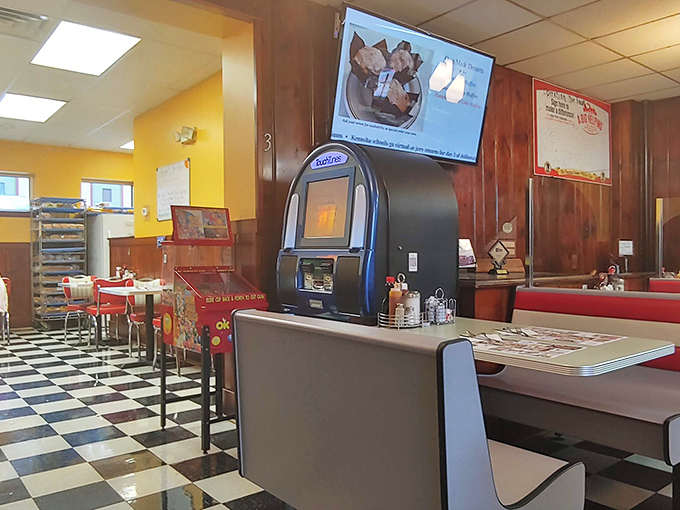 Classic diner aesthetics meet hometown comfort inside Tom & Joe's, where the checkered floor has witnessed decades of Altoona's morning conversations.
