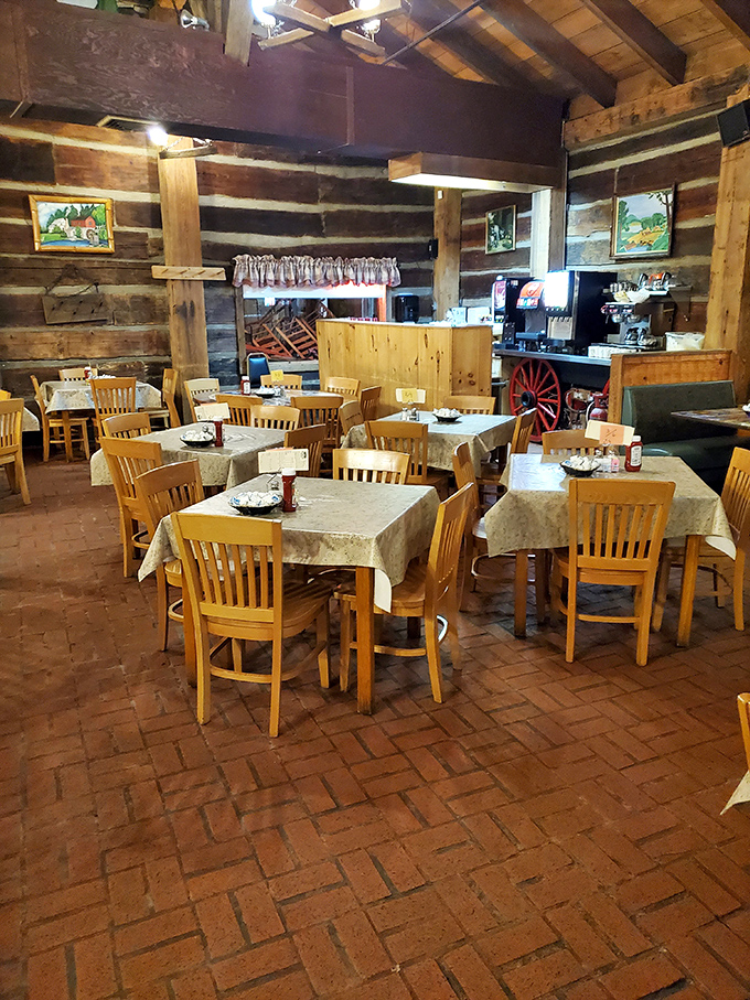 Rustic log walls and wooden beams transport you to simpler times. This isn't designer "mountain chic"—it's the real deal, where comfort trumps pretension.