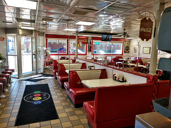Cherry-red vinyl booths and gleaming chrome transport you straight back to the 1950s&mdash;no DeLorean required, just an appetite for nostalgia and great food.