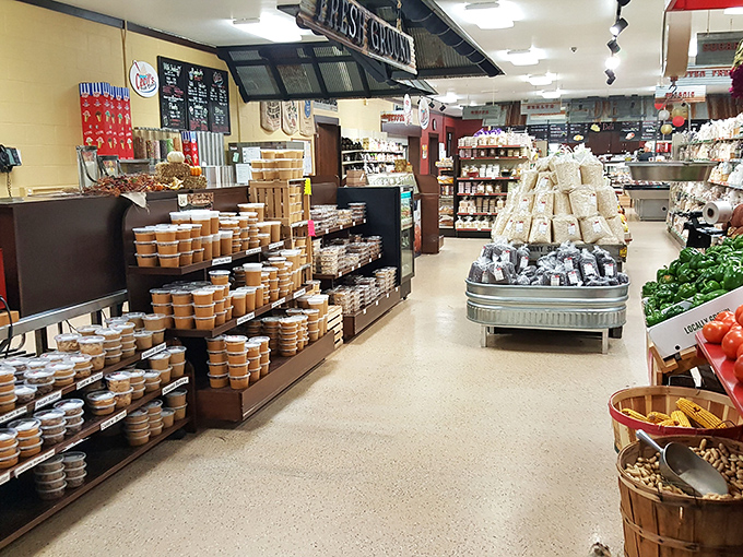 Rows upon rows of homemade goodness await, proving that "bulk food" can be two of the most beautiful words in the English language.