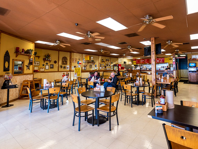 No-nonsense dining room where the chairs are simple but the flavors are anything but.