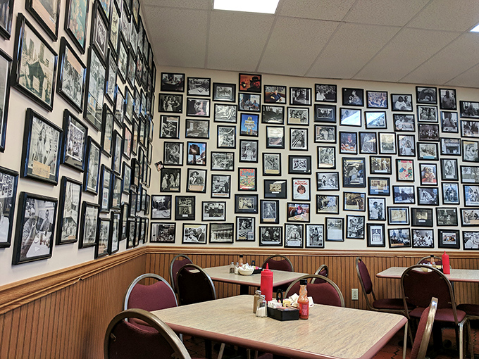 Not just a wall of fame, but a community scrapbook &ndash; decades of Columbus memories preserved between bites of breakfast bliss.