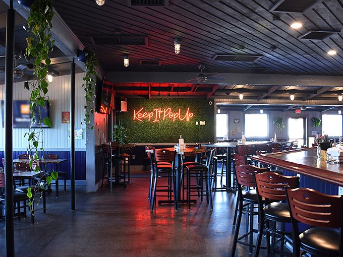 Industrial chic meets comfort food paradise in this surprisingly sophisticated chicken sanctuary.