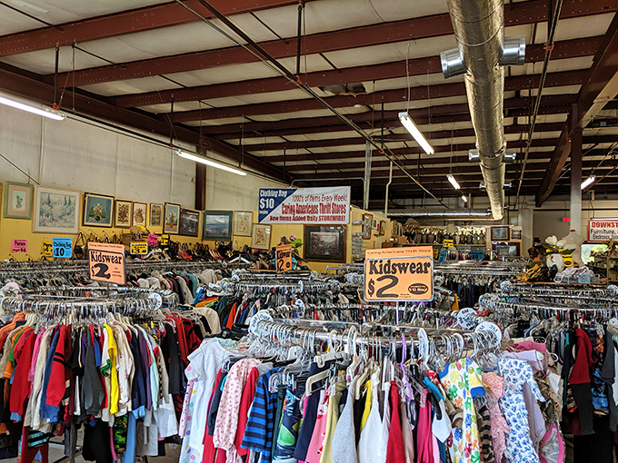 Rack after colorful rack of possibilities await. This isn't just shopping&mdash;it's a treasure hunt where everyone wins.