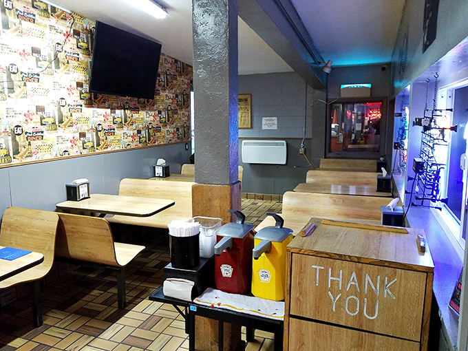 Step inside and time travel back to simpler days. The wooden booths and memorabilia-covered walls tell stories of countless happy meals and vacation memories made.