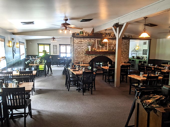 Step inside and time slows down &ndash; the stone fireplace and wooden beams create that perfect "I've arrived somewhere special" feeling.