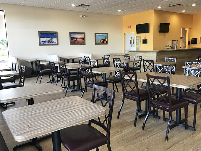 Clean lines, comfortable seating, and just enough Florida sunshine streaming through the windows&mdash;this is breakfast with breathing room.