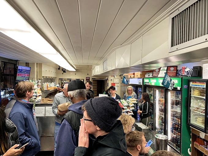 The line of hungry patrons isn't just decoration&mdash;it's a daily testament to decades of sandwich perfection worth every minute of the wait.