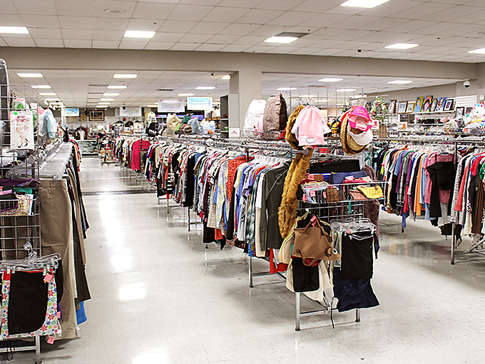 Endless racks of possibility stretch before you&mdash;this isn't shopping, it's a treasure hunt with fluorescent lighting.