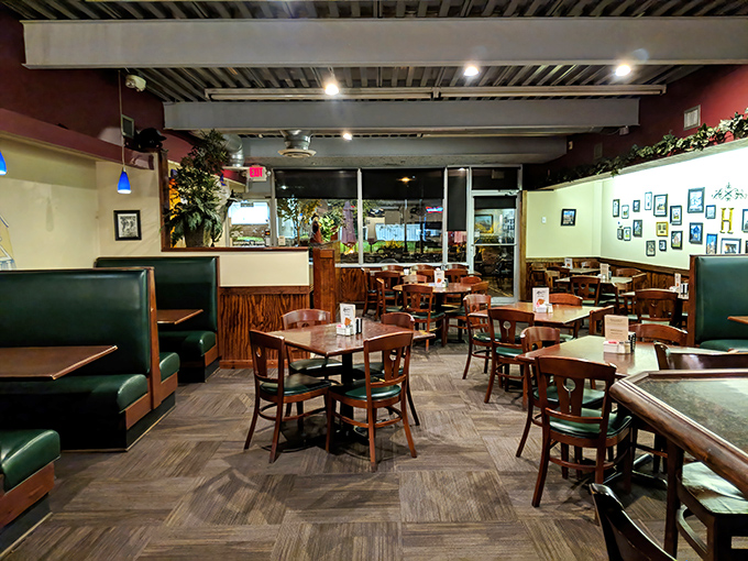Classic diner comfort meets thoughtful design inside Abner's, where green booths invite you to sink in and wooden tables promise to hold plates of morning magic.