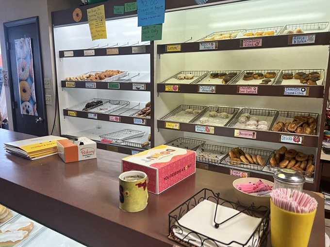 Wire baskets cradle these circular works of art like museum pieces, except here, touching the exhibits isn't just allowed&mdash;it's encouraged.