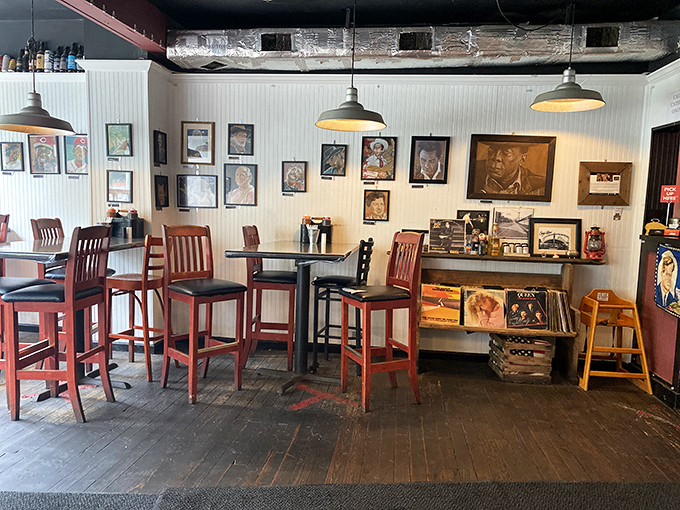 Step inside where vintage charm meets serious barbecue business, and every wall tells a smoky story.
