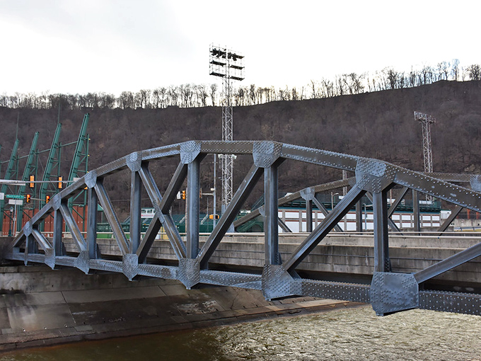 This isn't just any bridge&mdash;it's a steel testament to Johnstown's resilience, spanning waters that once devastated but now define this plucky Pennsylvania town.