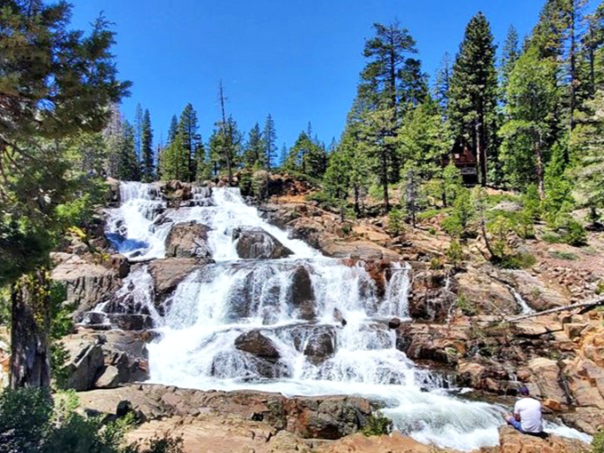 This is what happens when Mother Nature decides to show off &ndash; pure liquid poetry cascading down granite.