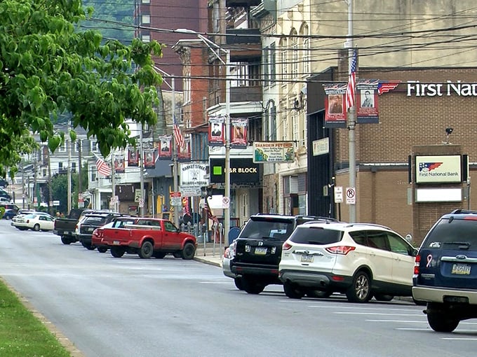 Downtown Shamokin's main thoroughfare showcases the blend of historic architecture and local businesses that form the heart of this affordable community.
