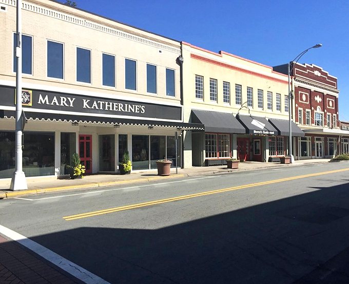Mary Katherine's anchors a stretch of beautifully preserved storefronts, where shopping local isn't just a slogan&mdash;it's a delightful necessity.
