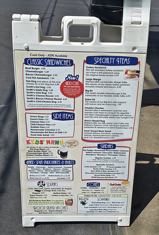 A menu that hasn't surrendered to food trends or fancy descriptions&mdash;just honest offerings with quirky names that tell stories of their own.