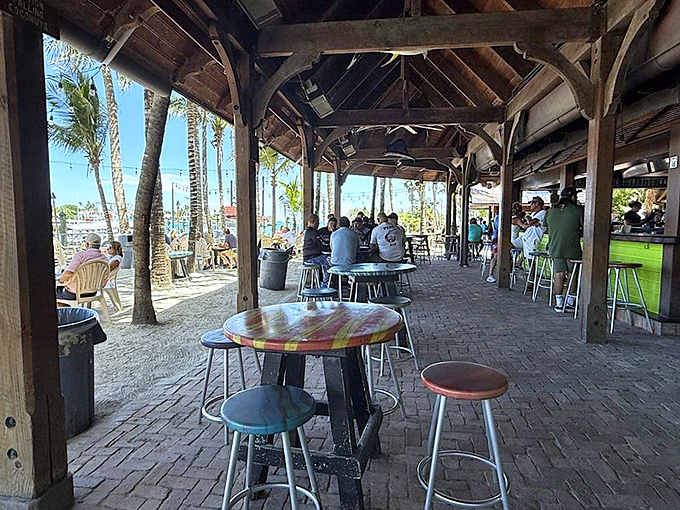 Paradise found: Where wooden beams frame postcard-worthy views and every seat feels like you've discovered a secret only locals should know about.