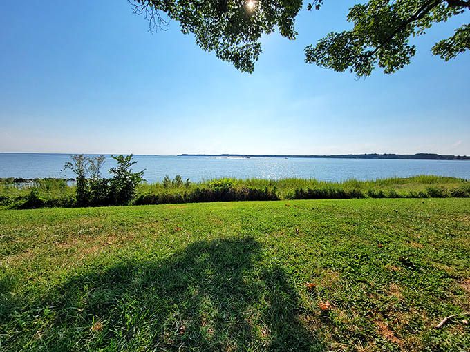 Nature's infinity pool: The Chesapeake Bay stretches toward the horizon, promising adventures that don't require passport stamps or security lines.