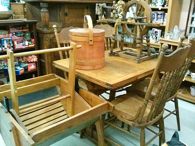 Wooden wonders that have outlived their original owners. That rocking chair has probably heard more family stories than your therapist.
