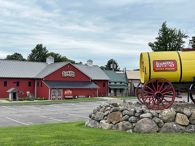 Not just any country store sign&mdash;this wooden masterpiece announces you've arrived at the mothership of traditional living.