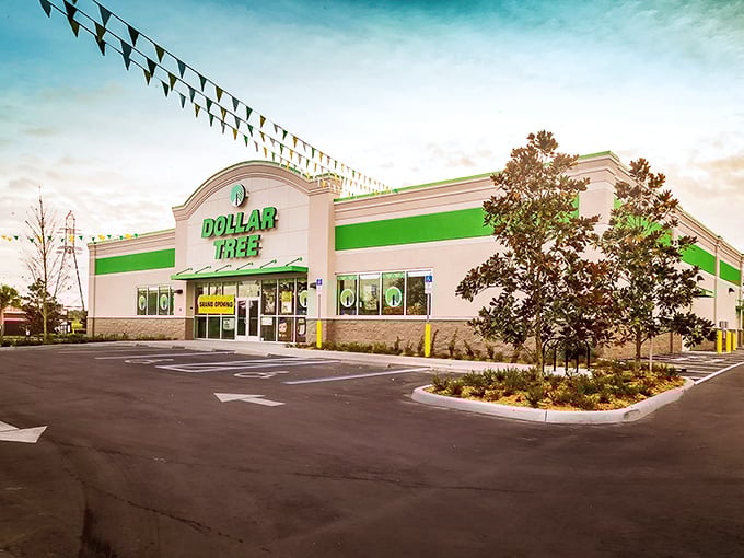 Architectural ambition meets budget-friendly reality. This isn't just a store&mdash;it's a temple to the almighty dollar.