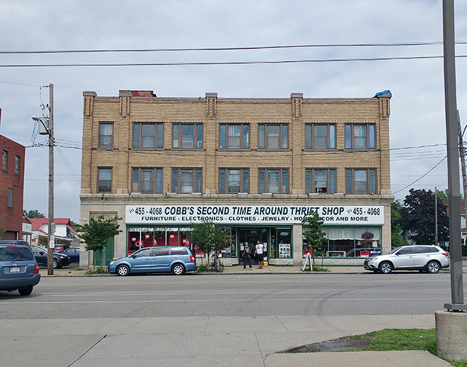 Standing proud on West 26th Street, this historic building houses a labyrinth of pre-loved possibilities waiting to be discovered by savvy shoppers.