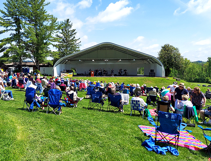 Music under the open sky hits differently. The pavilion transforms into Baltimore County's living room during summer concerts.
