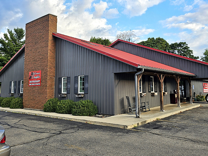 The Farmer's Daughter restaurant proves that sometimes the best dining experiences come in unassuming packages. Those rocking chairs aren't just for show &ndash; they're for post-comfort-food recovery.