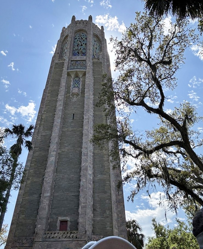 Reaching for the heavens at 205 feet tall, this Gothic tower isn't just architecture&mdash;it's a limestone love letter to tranquility.