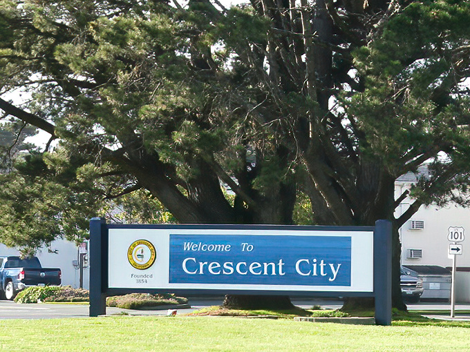"Founded 1854" &ndash; when housing was affordable and still is. This welcome sign might as well say "Your Social Security Check: Welcome Home."
