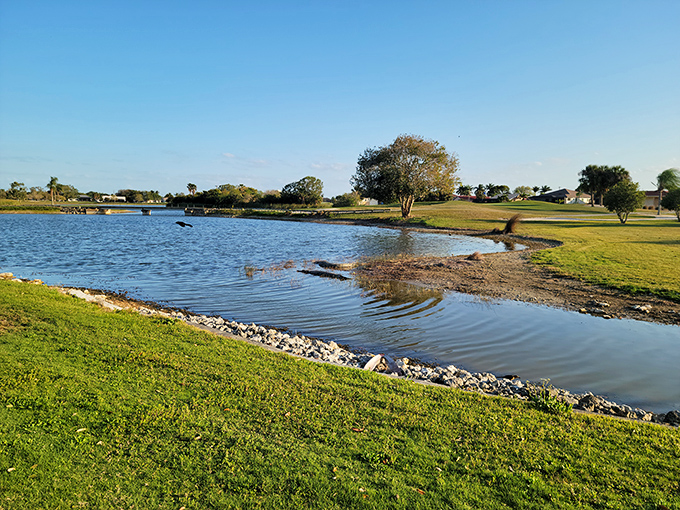 Nature and recreation blend seamlessly at Twin Isles, where water hazards are actually scenic additions rather than just places to lose your golf balls.