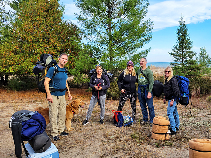 Adventure squad goals! These backcountry campers (and their four-legged expedition leader) have discovered what explorers crave most: wilderness without the crowds.