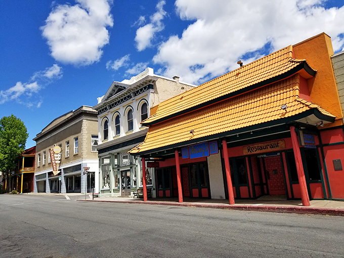 Historic storefronts under impossibly blue skies &ndash; where California charm meets small-town affordability without the coastal price tag.