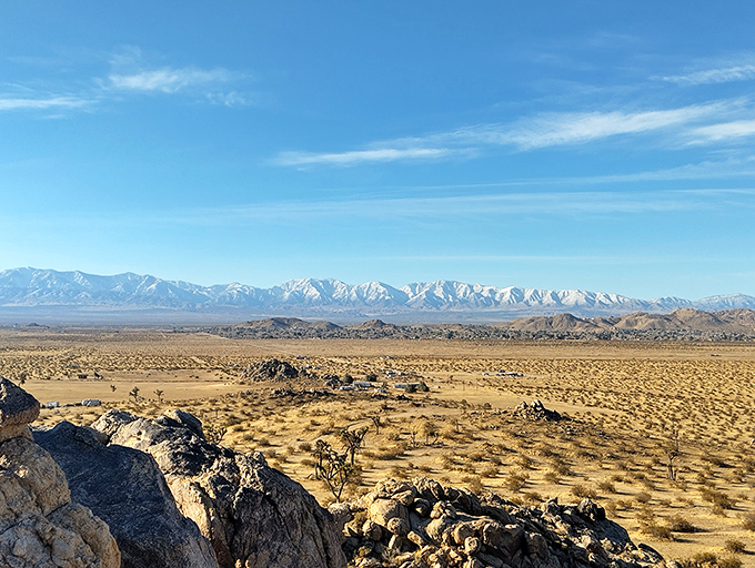 The desert's vastness hits differently from up here&mdash;mountains in the distance, golden plains below, and not a single email notification in sight.