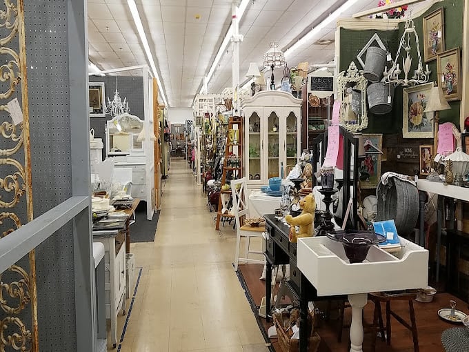 Endless aisles of possibility stretch before you, each booth a portal to a different decade. Time travel has never required less fuel.