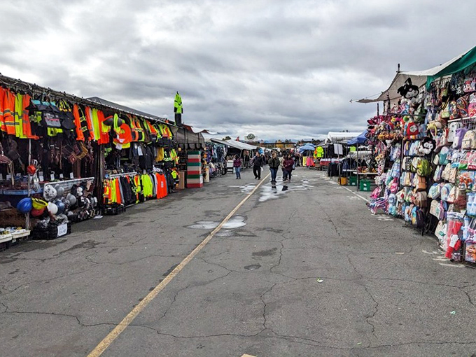 Miles of merchandise stretch before you like a shopper's yellow brick road to bargain heaven.