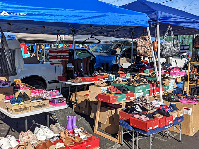 Shoe paradise awaits the savvy bargain hunter. Like a footwear buffet where you can sample styles without the retail markup indigestion.