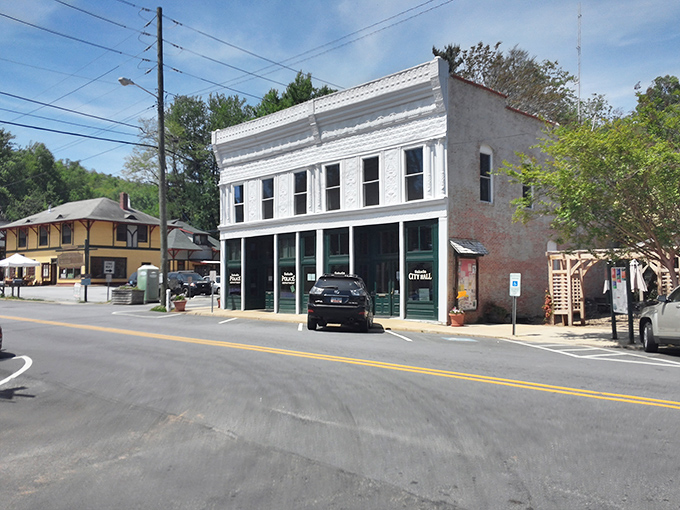 Classic small-town architecture that whispers tales of bygone eras. This isn't just a building&mdash;it's a time machine with a fresh coat of paint.