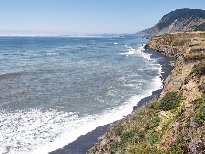 Nature's own infinity pool. The Pacific stretches endlessly along Sinkyone's rugged cliffs, where Highway 1 builders essentially said, "Nope, we'll go around."