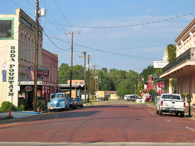 Downtown Jefferson looks like a movie set, but it's authentically Texan &ndash; where vintage storefronts house modern businesses in a delightful historical sandwich.