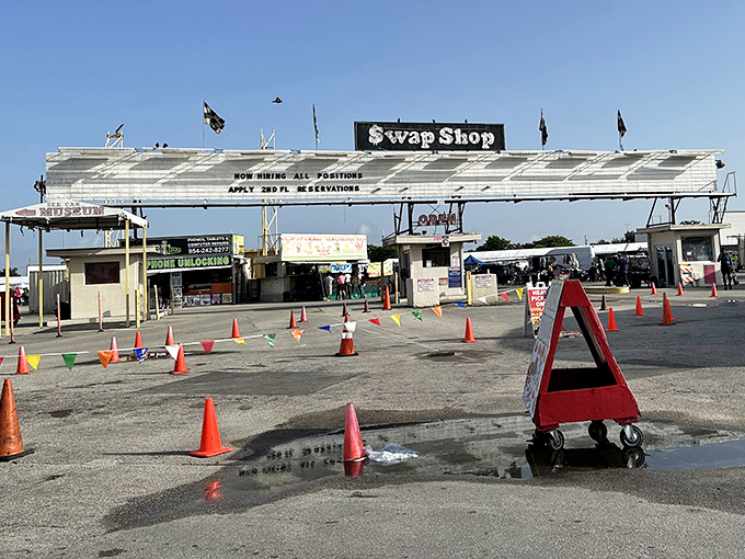 The gateway to bargain paradise. This unassuming entrance has welcomed generations of deal-seekers into Florida's retail wonderland.