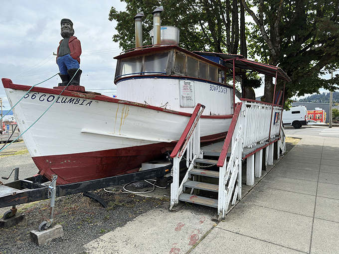 Those weathered steps lead to crispy, golden happiness &ndash; trust me, the climb is worth every creaky board.