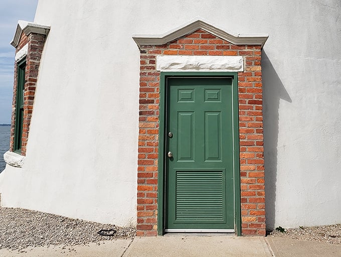 That green door has welcomed countless visitors seeking maritime magic &ndash; and yes, those 77 steps are waiting inside.