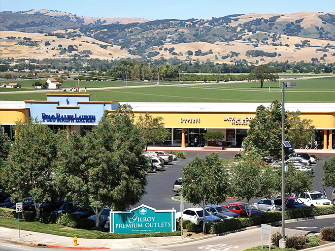 Where bargain hunting meets California sunshine. Those golden hills in the background aren't made of money&mdash;which means more cash for your shopping spree.