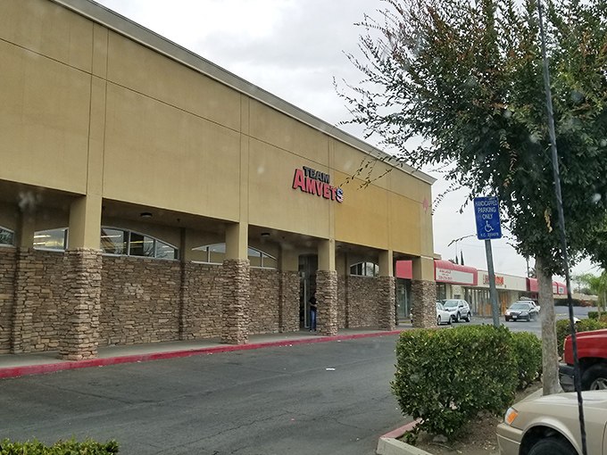 Stone accents add a touch of character to this thrifting paradise. It's the retail equivalent of a speakeasy&mdash;only the initiated know what wonders await inside.