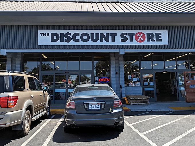 Blue skies and big savings await at this no-frills discount paradise. The simple exterior belies the treasure trove of bargains hiding just beyond those doors.