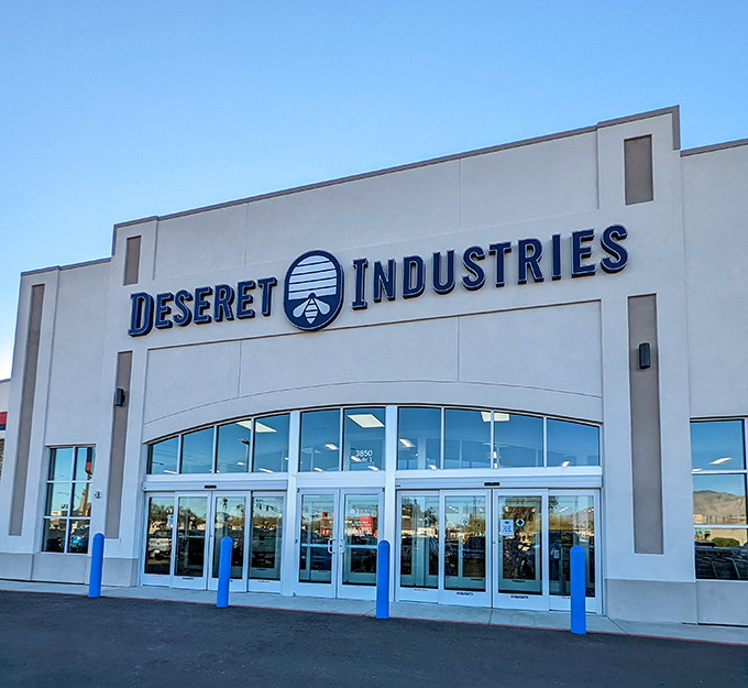 Behind these gleaming glass doors lies a universe where your neighbor's donations become your next conversation piece.