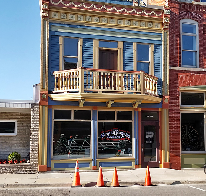 Housed in a beautifully restored historic building in downtown New Bremen, the museum's vibrant blue fa&ccedil;ade is as eye-catching as the treasures inside.